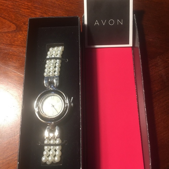 Avon | Accessories | New In Box Vintage Avon Silver Pearl Watch | Poshmark